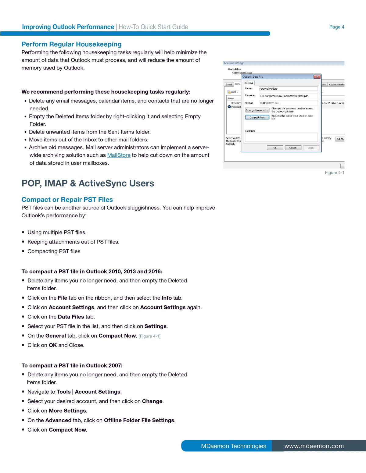 MDaemon Connector for Outlook 郵件伺服器信箱